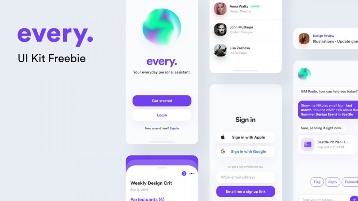 Free Daily Routine Figma Mobile App UI Kit - Free Figma Template