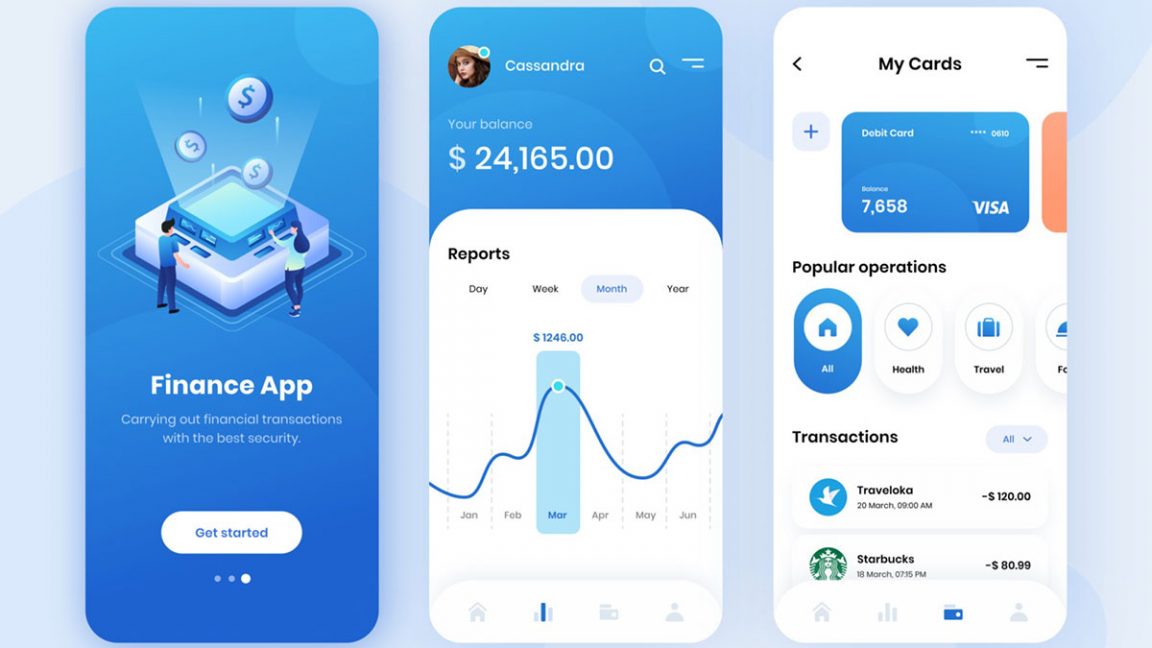 Free Figma Finance Mobile App Template - Free Figma Template