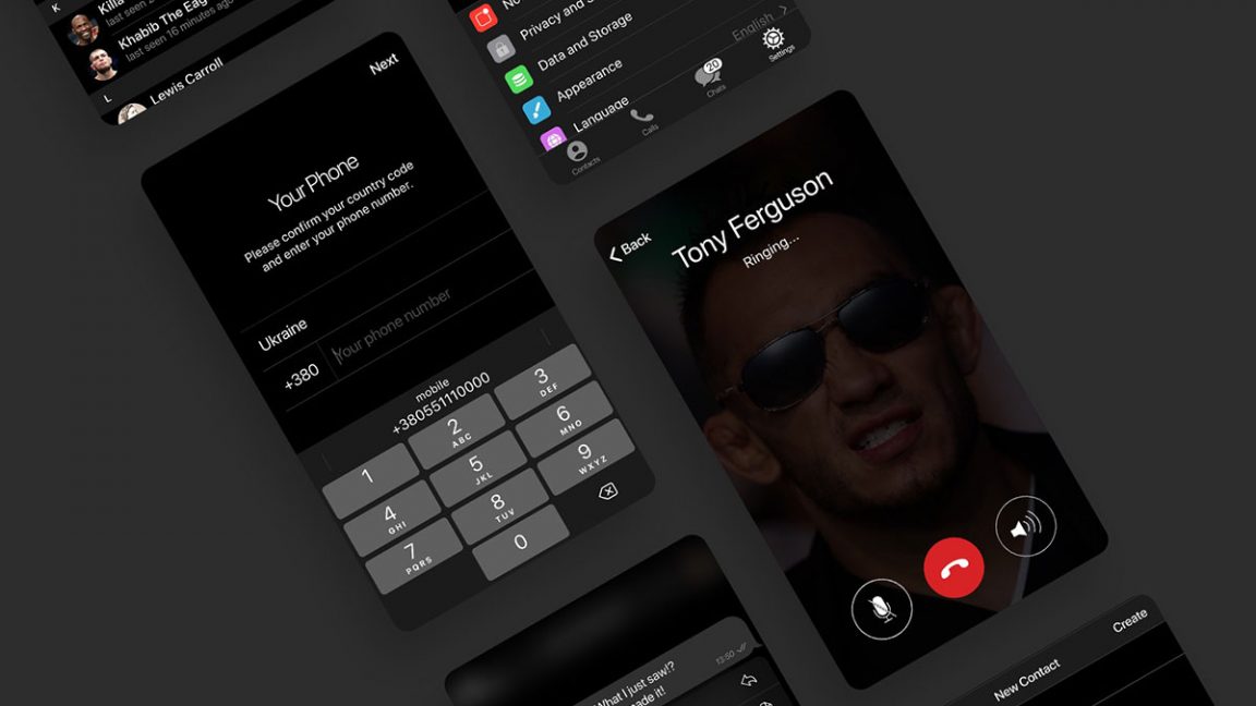 Free Telegram App Figma UI Kit - Figma Template