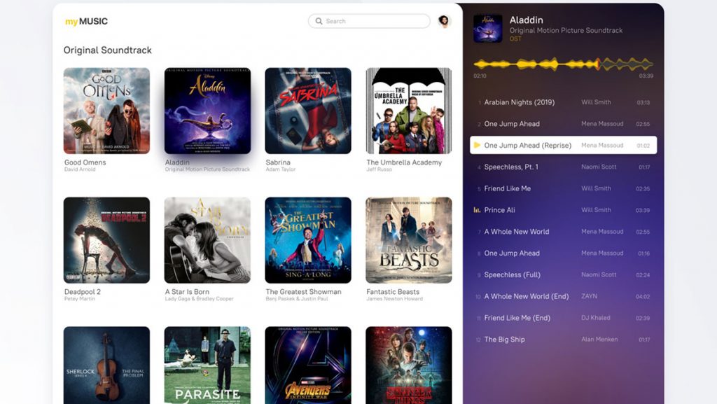 Free Music Streaming Web App | Mytones - Free Figma Template