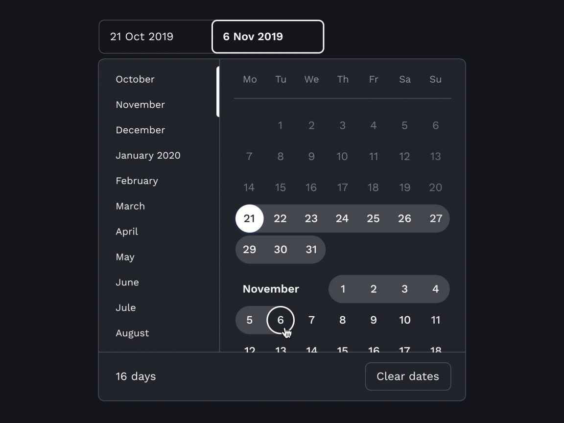 Free Figma Desktop App Calendar Widget UI - Free Figma Template
