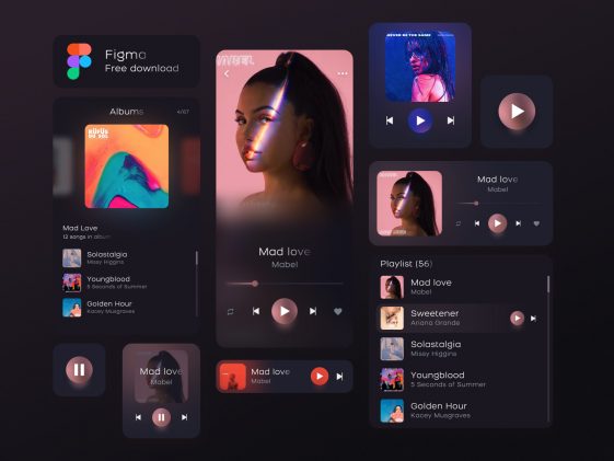 Figma Music Player App - Figma Template