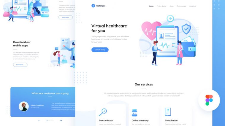 Free Figma Healthcare Dashboard UI Kit Free - Free Figma Template