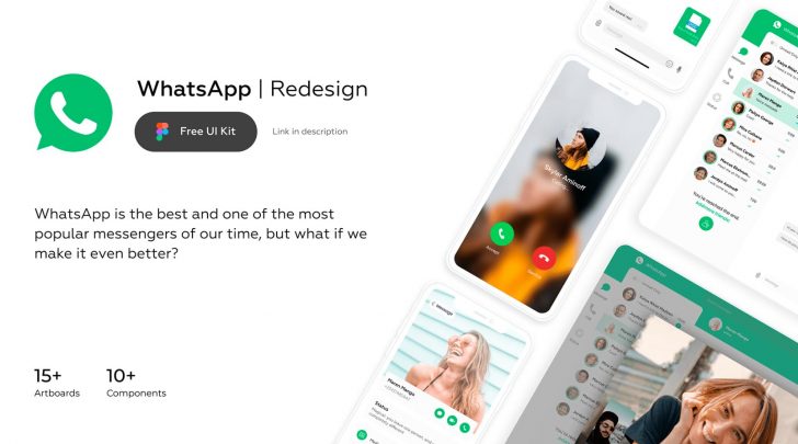 Free Whatsapp Redesigned Figma Template - Figma Template