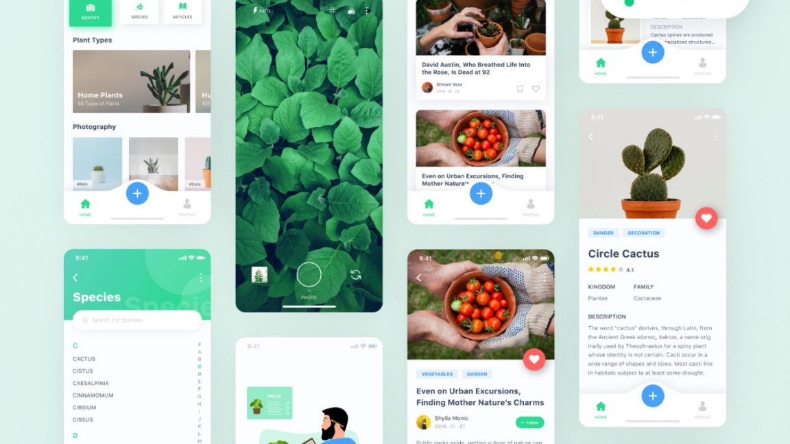 Free Figma Plants E-commerce App Template - Free Figma Resources