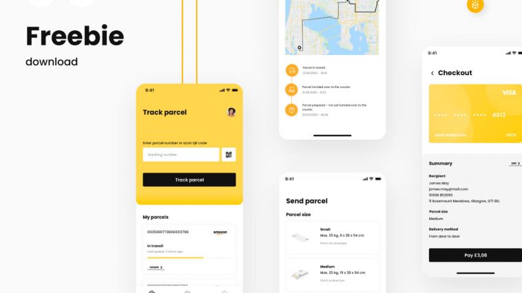 Free Figma Delivery App Concept Template - Figma Template