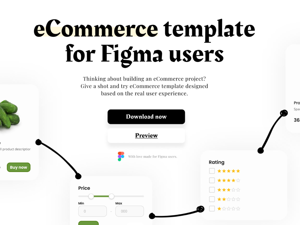 Free eCommerce Figma Template Kit - Free Figma Template