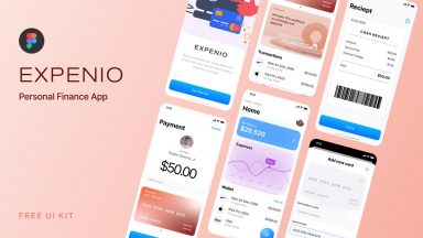 Figma Expense Tracker App Concept - Free Figma Template