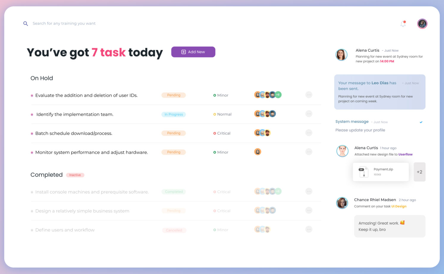 Free ToDo List Task Management Figma Screen