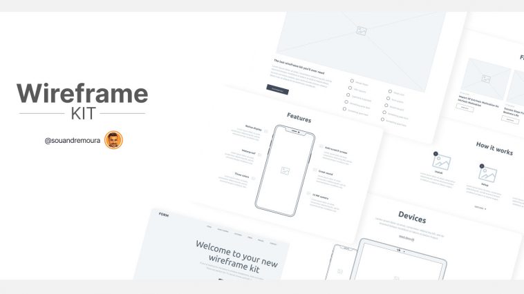 Free Figma Free Wireframing kit - UIKitFree.com
