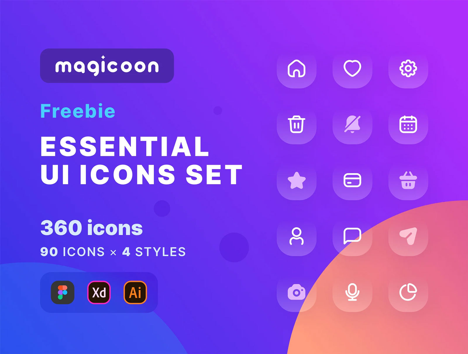 Magicoon – Free Figma icon set - Free Figma Template