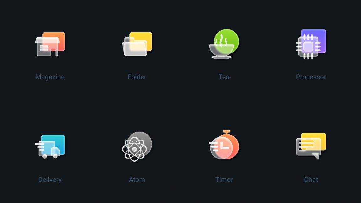 Free Glass Weather Icons Figma file - Free Figma Templates
