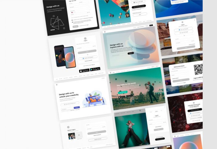 50 Free Log In and Signup Figma Templates - Free Figma Template