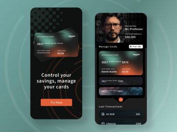 Free Card Management App UI Kit Free - Free Figma Template
