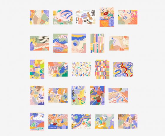 100 Free Abstract Figma Shapes - Free Figma Template