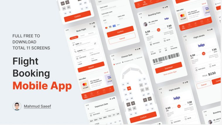 Free Train Ticketing App Figma Template - Figma Template