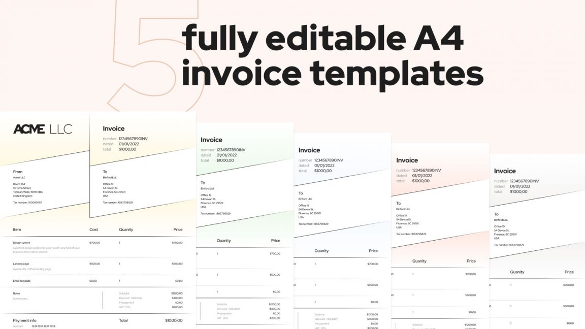 10 Free Figma Invoice Templates - Figma Template