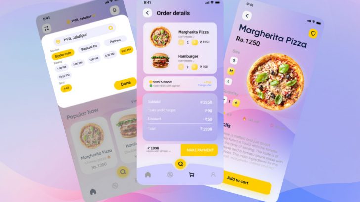 Free Food Ordering Figma App Template - Free Figma Template