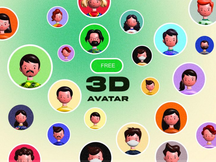 24 Free 3D Avatars Figma - Free Figma Template