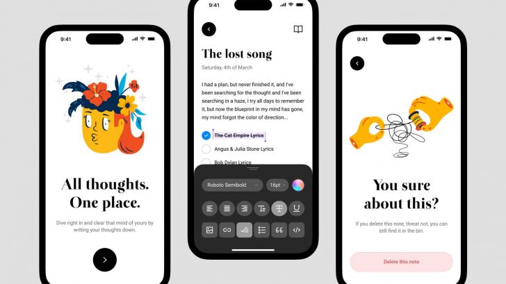 Free Notes App Figma Templates - Free Figma Template