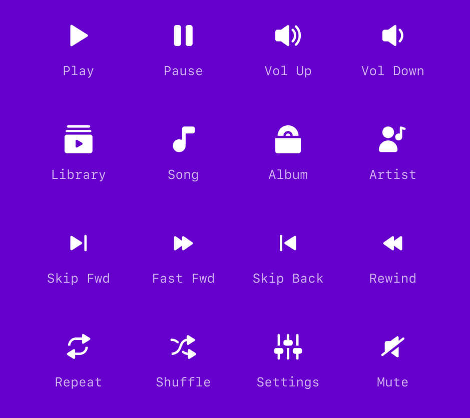 Free Figma Music Player Icons - Free Figma Template