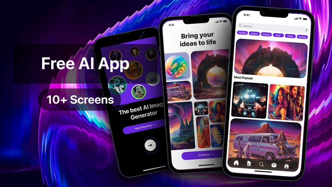 Free AI Content Creation Figma Template - UiKitFree