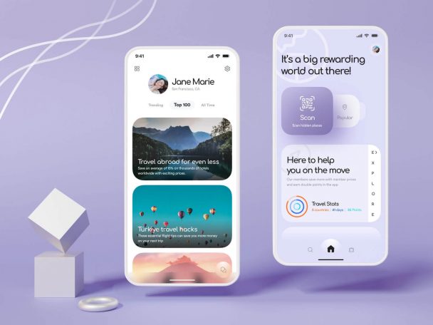 Free Figma iPhone 14 Minimal Mockups - Free Figma Template