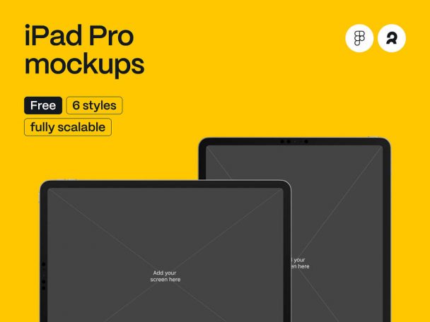 Free iPad Pro Mockups Figma - Free Figma Template