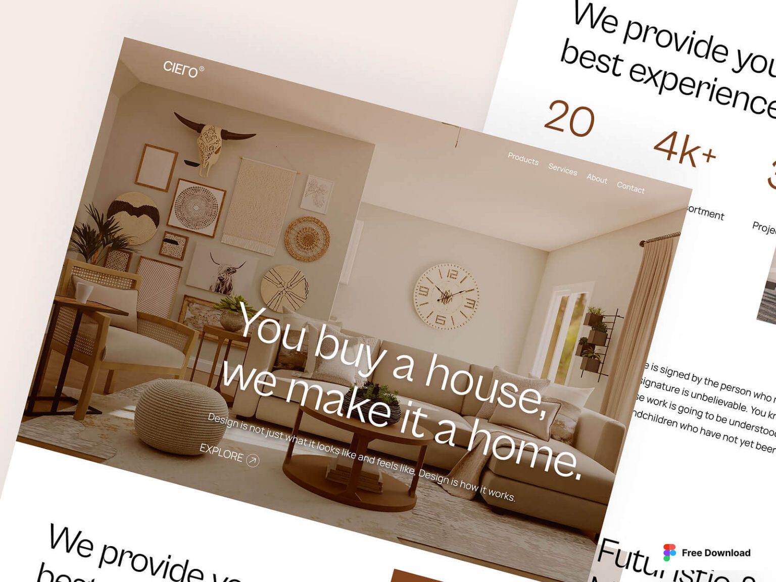 Free Figma Furniture Store Website Template - UiKitFree