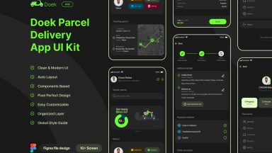 Free Figma Delivery App Concept Template - Figma Template